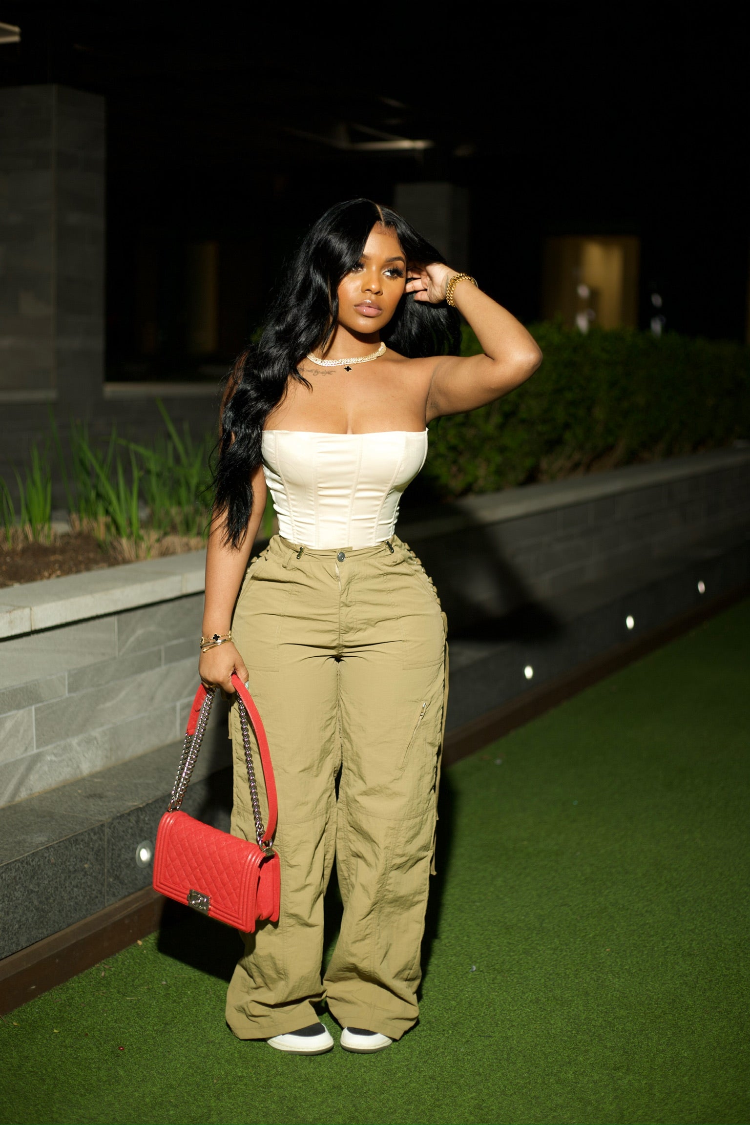 TRAVIS CARGO PANTS – BLANC